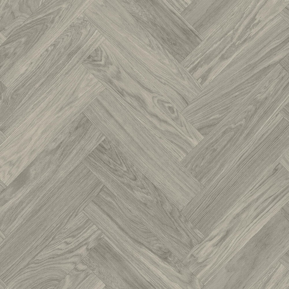 Skane Herringbone Dim Grey Goliath 450 Vinyl Flooring | Online Carpets
