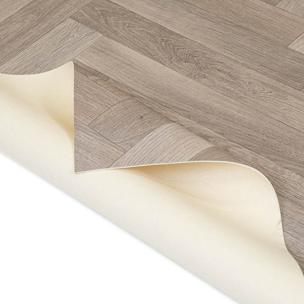 Alaska 592 Vintage Herringbone Vinyl Flooring | Lino | Online Carpets