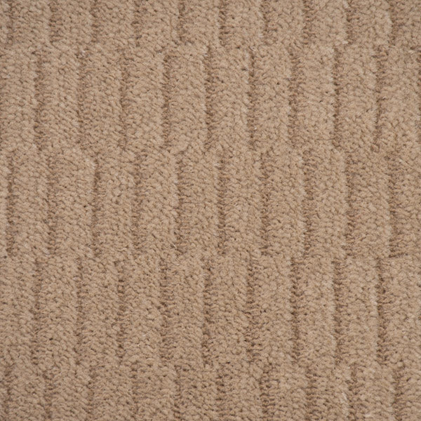Beige Lines Castle Carpet | Buy Felt Backed Carpets | Online Carpets