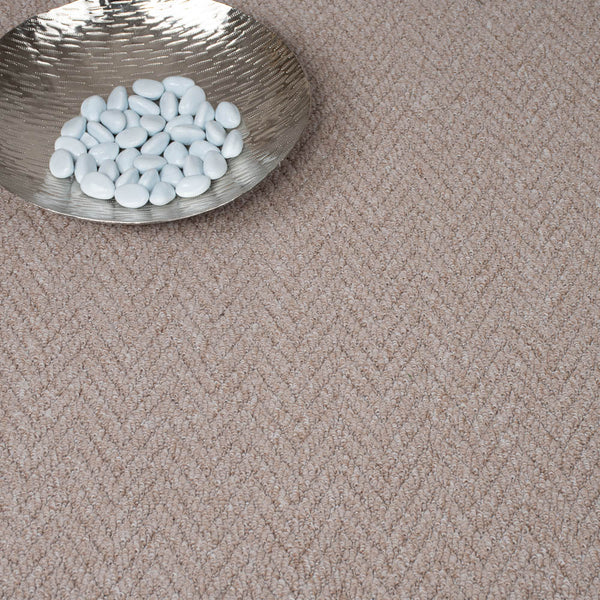 Mink Beige Havanna Herringbone Loop Carpet | Carpet | Online Carpets