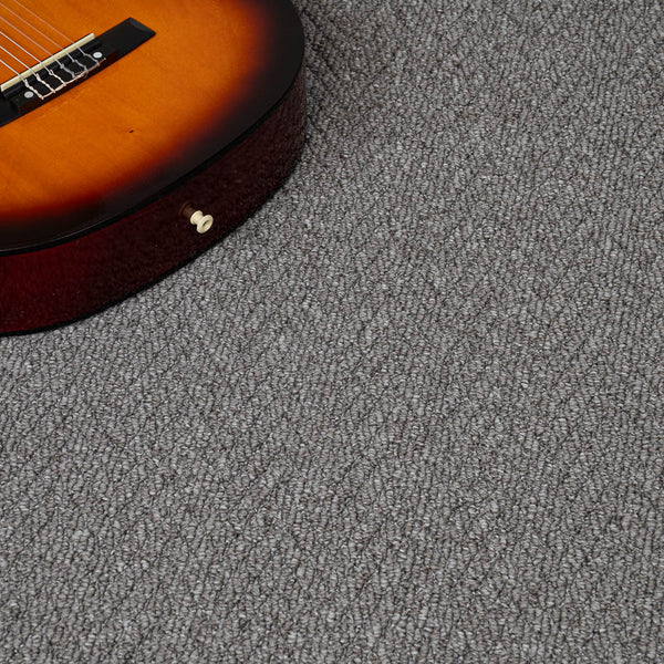 Dark Grey Havanna Herringbone Loop Carpet | Loop Pile | Online Carpets