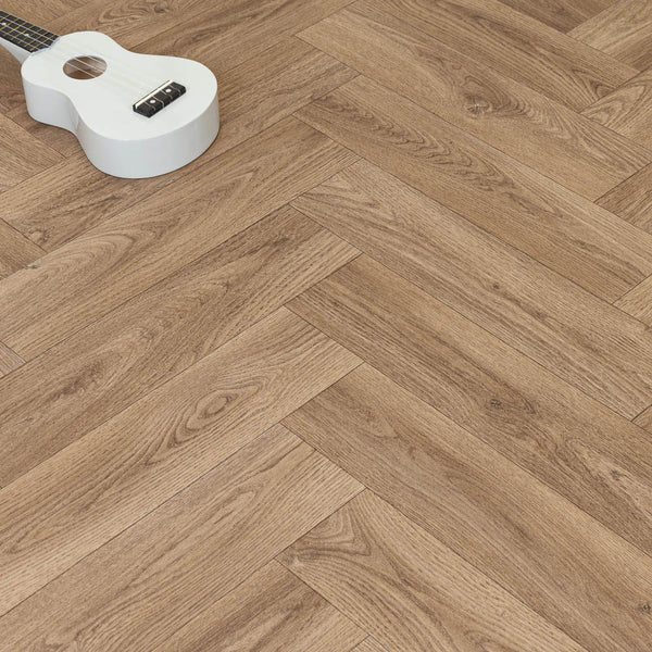 Giuliano 555 Vintage Herringbone Vinyl Flooring | Lino | Online Carpets