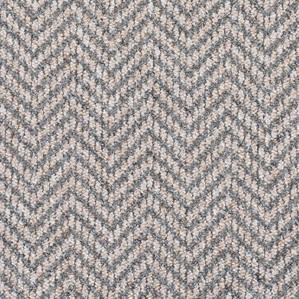 Grey Beige Chile Herringbone Carpet | Loop Carpet | Online Carpets
