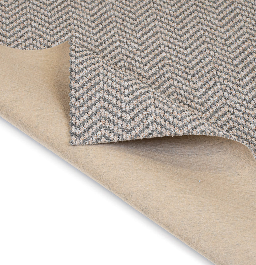 Grey Beige Chile Herringbone Carpet | Loop Carpet | Online Carpets