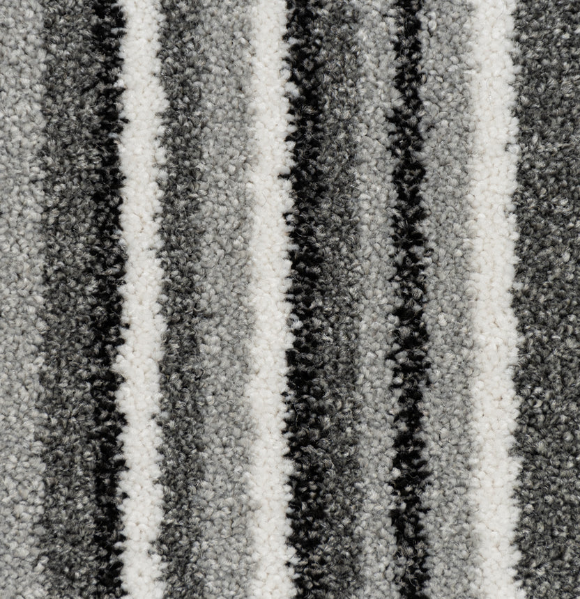 Grey Stripe Keswick Twist Carpet | Twist Carpets | Online Carpets