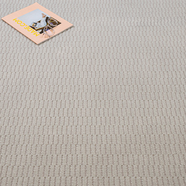 Light Grey Lines Castle Carpet | Felt Backed Carpets | Online Carpets