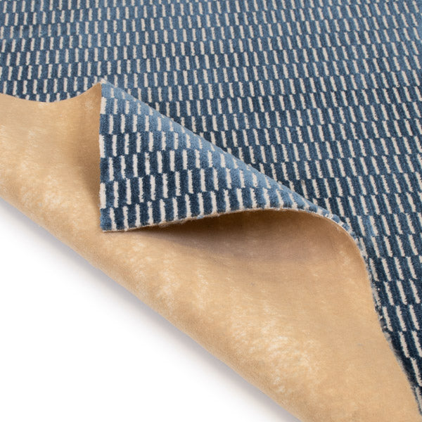 Navy Blue Lines Castle Carpet | Buy Felt Backed Carpets | Online Carpets