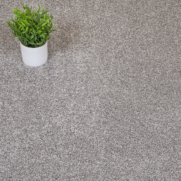 Steel Caspian Saxony Carpet | Soft Polyester Carpet | Online Carpets