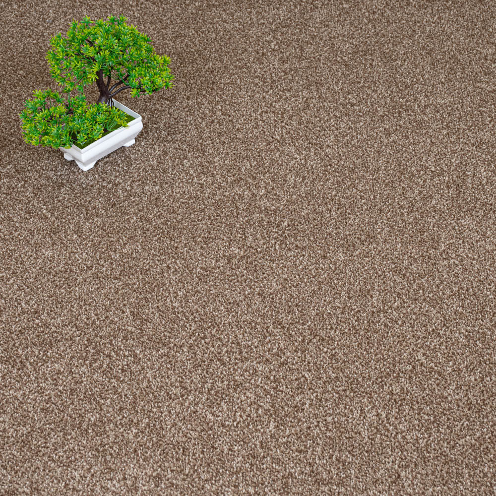Warm Brown Selene Saxony Carpet | Saxony Carpets | Online Carpets