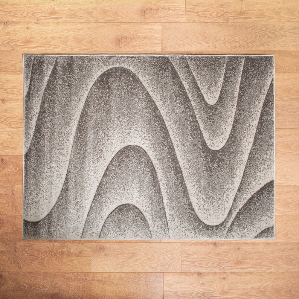 Mid Grey Swirl Pattern Delhi Rug | Buy Delhi Rugs Online ...