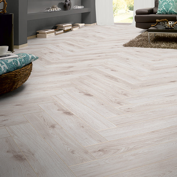 Bordeaux Oak Kronotex Herringbone Laminate Flooring | Laminate | Online ...