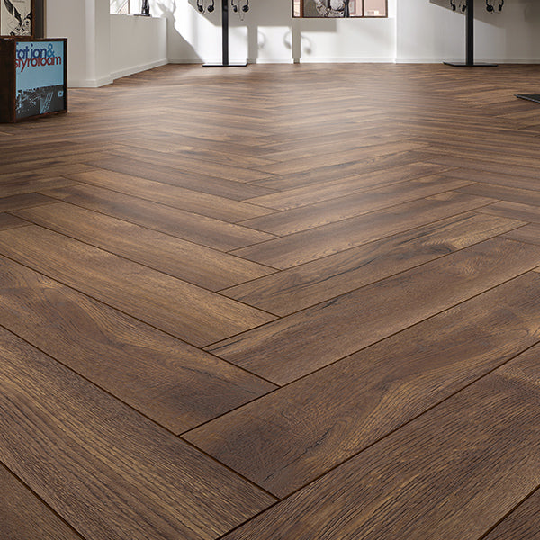 Calais Oak Kronotex Herringbone Laminate Flooring | Laminate | Online ...