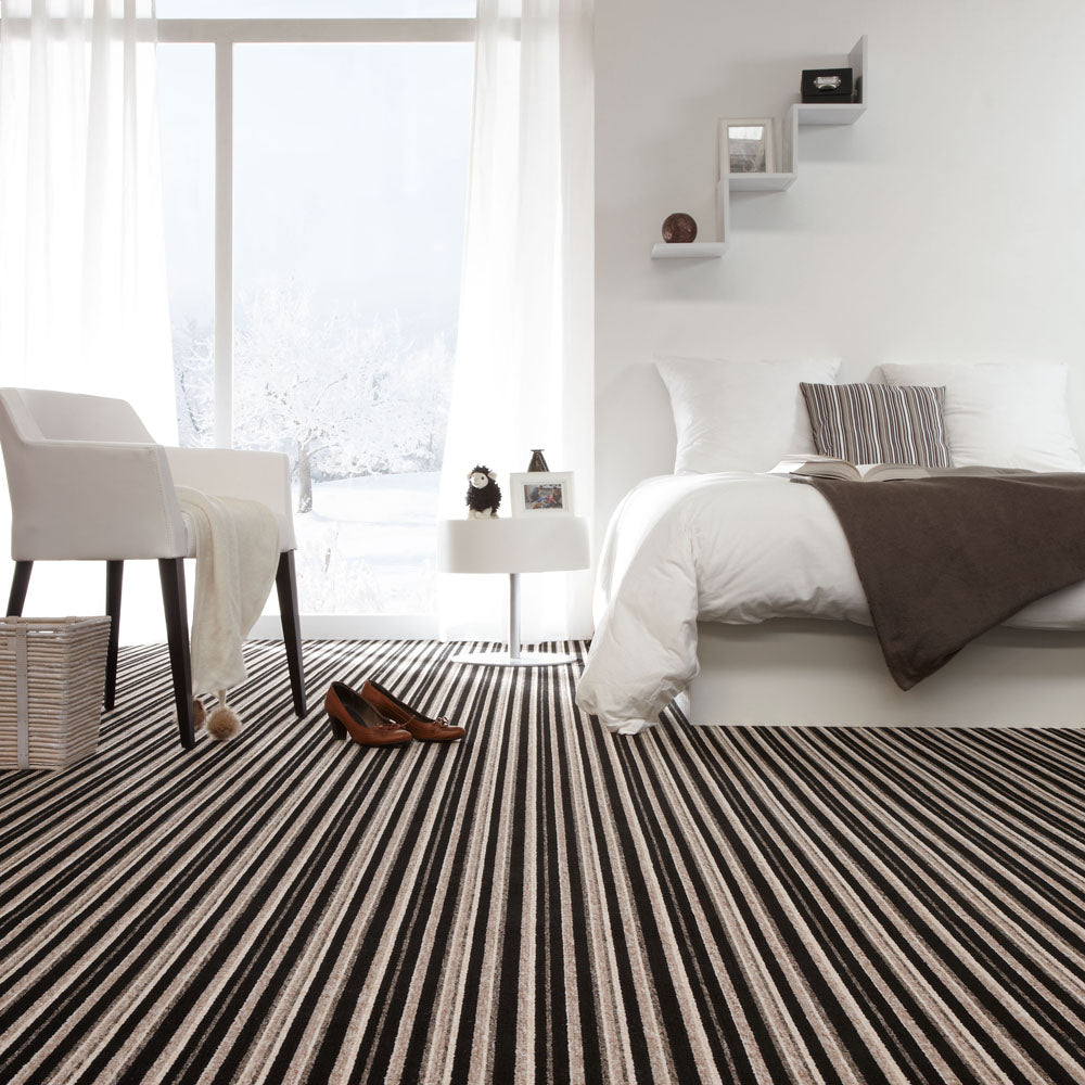 Ultra Stripe Berber Loop Felt Backed Carpet | Buy Stain Safe Hard ...