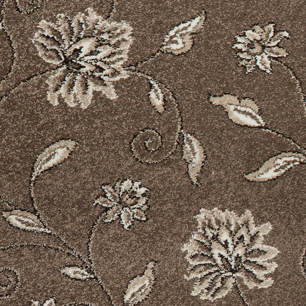 Mocha Floral Castle Wilton Carpet | Buy Patterned Castle Wilton Carpets ...