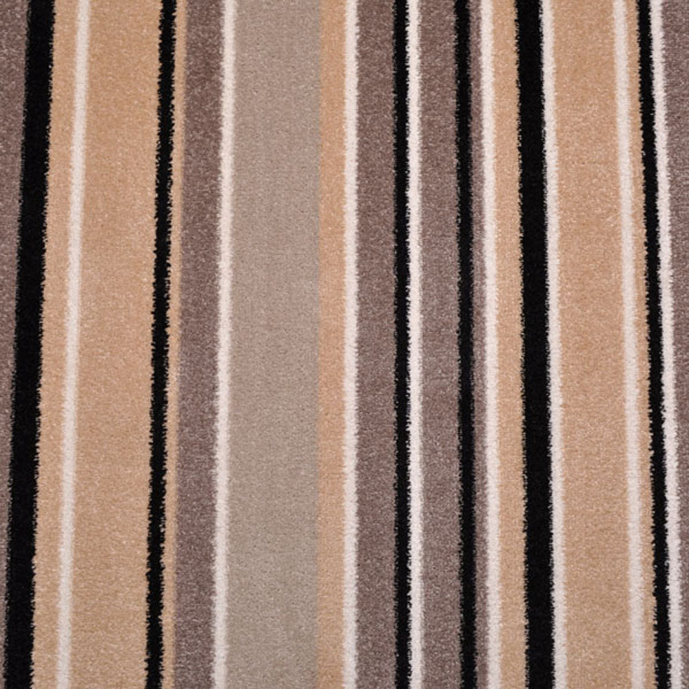 Funky Stripes Carpet | Buy Red, Brown, Dark Beige and Cream Striped ...