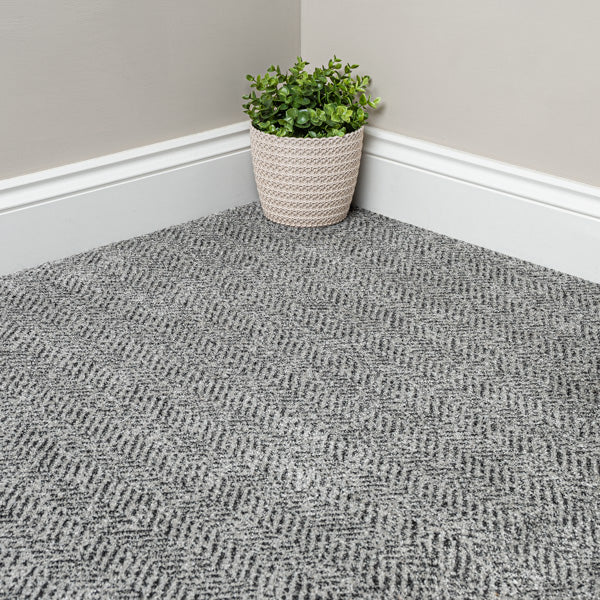 Herringbone Platinum Illusion Wilton Carpet | Carpets | Online Carpets