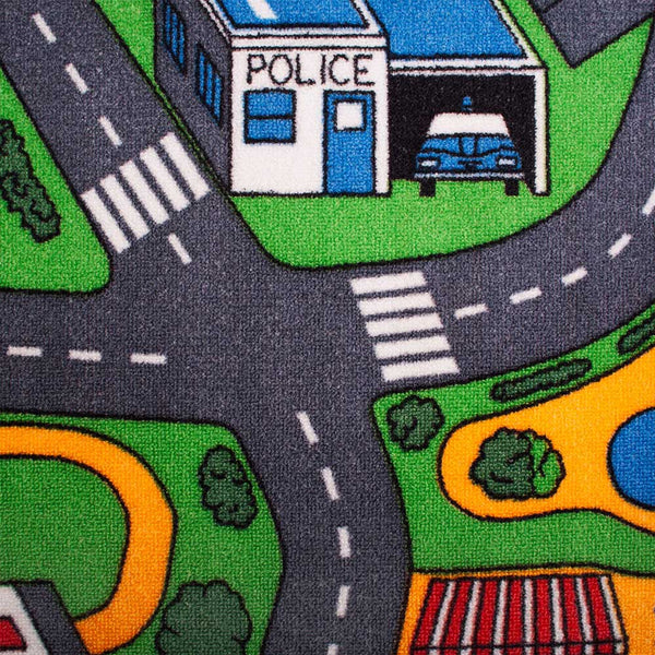 Road Map Carpet Kids City Life | Buy Children's Roadmap Feltback Carpet ...
