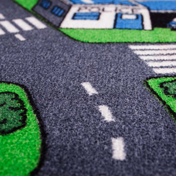 Road Map Carpet Kids City Life | Buy Children's Roadmap Feltback Carpet ...
