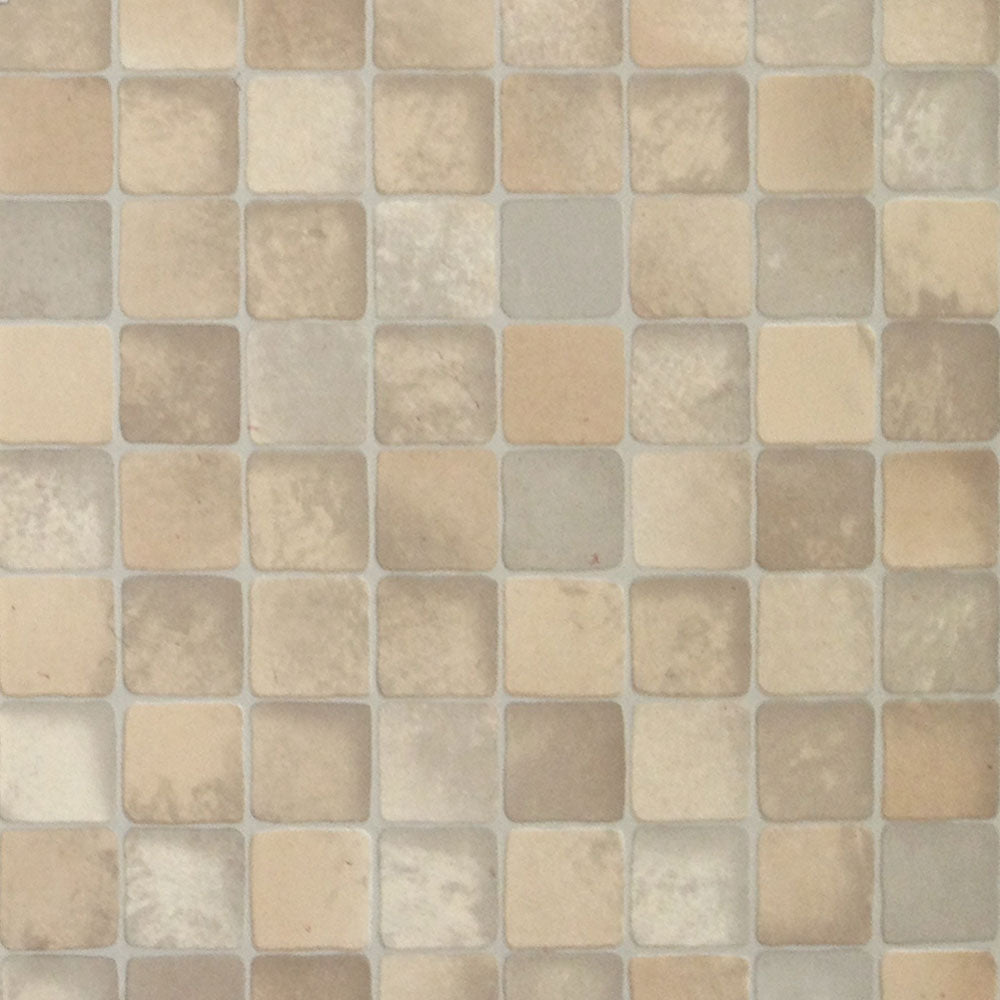 Mozaik 7337 Beige Vinyl Flooring | Buy Quality Mosaic Effect Lino ...