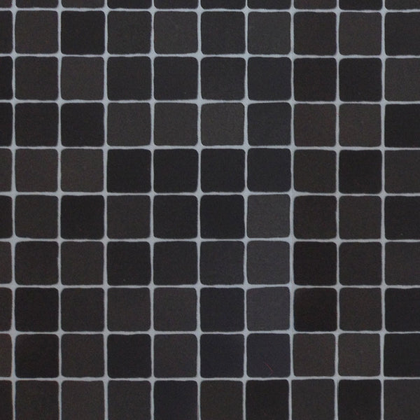 Mozaik 8025 Solid Black Vinyl Flooring | Buy Quality Mosaic Effect Lino ...