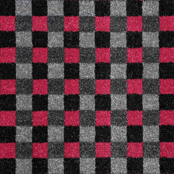 Raspberry Red GIN8 Gingham Wilton Carpet | Woven Back | Online Carpets