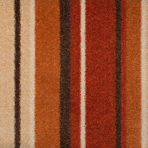 Funky Stripes Carpet | Buy Red, Brown, Dark Beige and Cream Striped ...