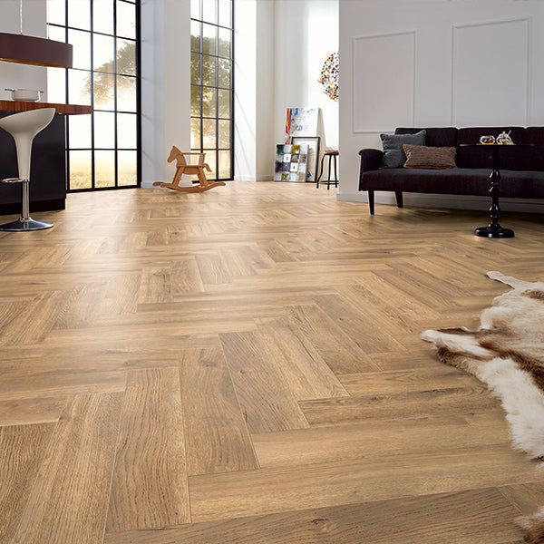 Treviso Oak Kronotex Herringbone Laminate Flooring | Laminate | Online ...